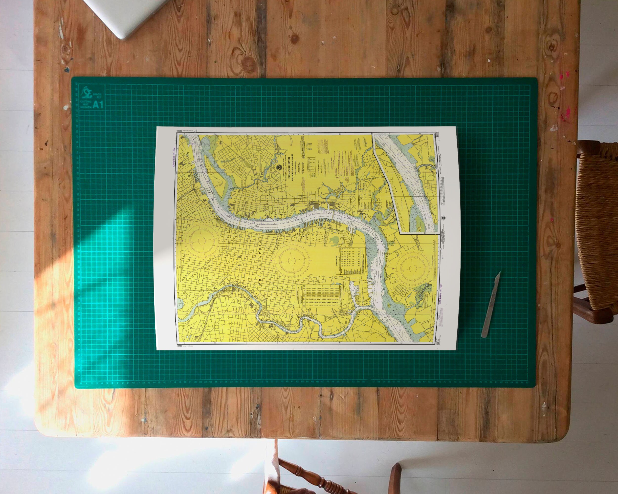 Philadelphia Harbor Old Map of Philadelphia antique - Etsy
