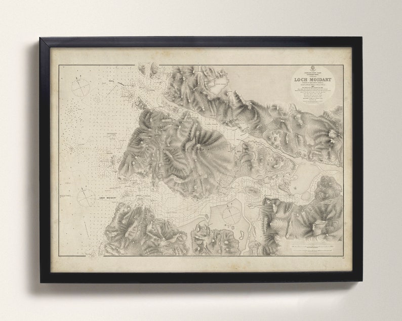 Loch Moidart Vintage Loch Chart Print Old Map of Knoydart - Etsy