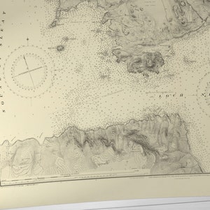 Loch Nevis | Old Nautical Loch Chart Print - Inverie Bay, Lochaber ...