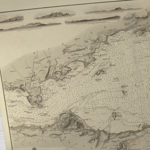 Firth of Forth Historical Maritime Sea Chart Print Old Map - Etsy