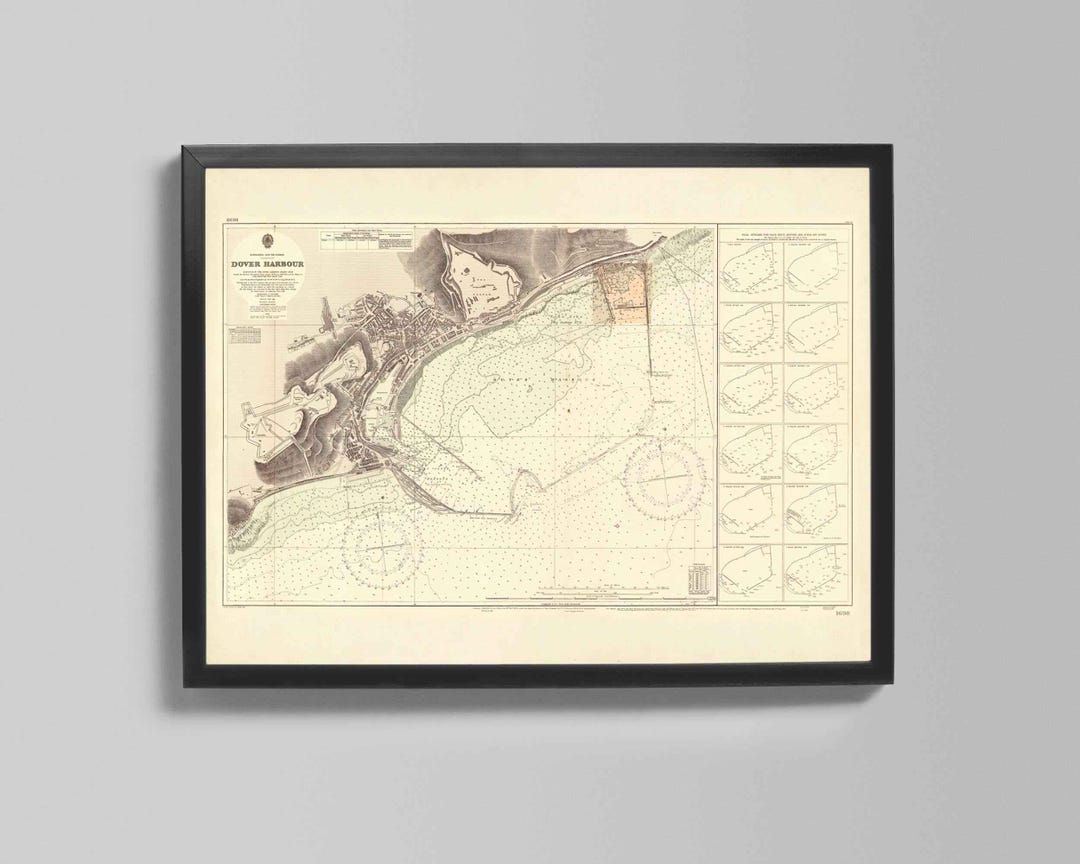 Dover Harbour | Nautical Chart Number 1698 - Etsy