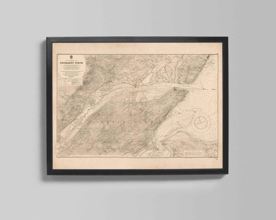 The Firth of Cromarty | Nautical Chart Number 2167 - Etsy