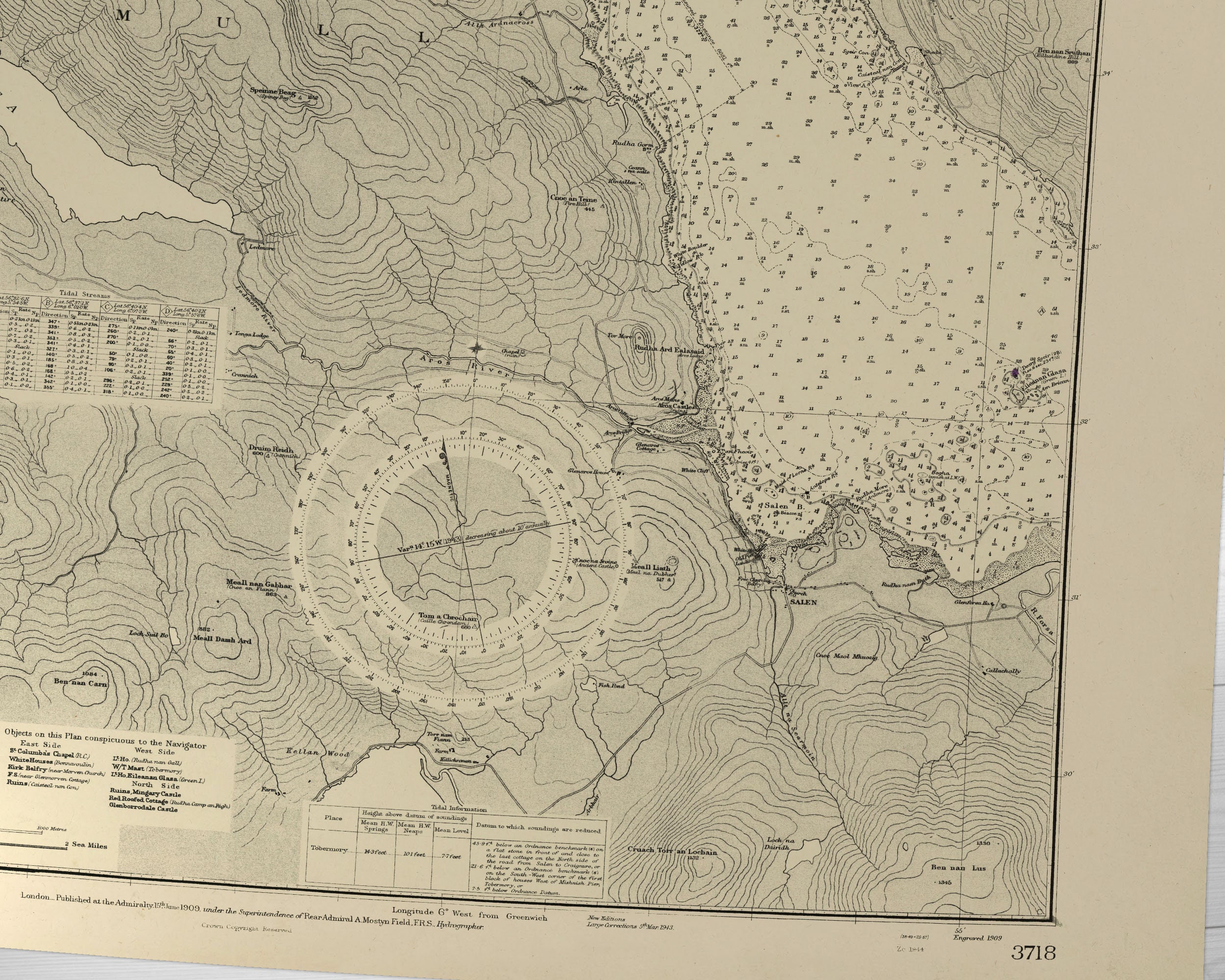 Sound of Mull | Old Map of Mull – Print – Fishnish Bay, Loch Aline ...