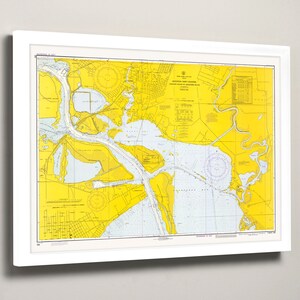 Houston Harbor | Old Map of Houston – print – Houston Port, Texas ...