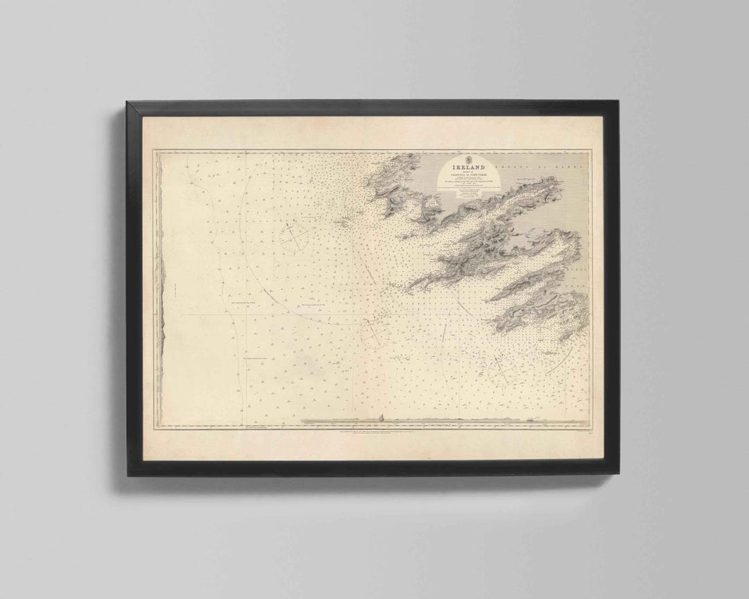 Valentia to Cape Clear | Nautical Chart Number 2424 - Etsy