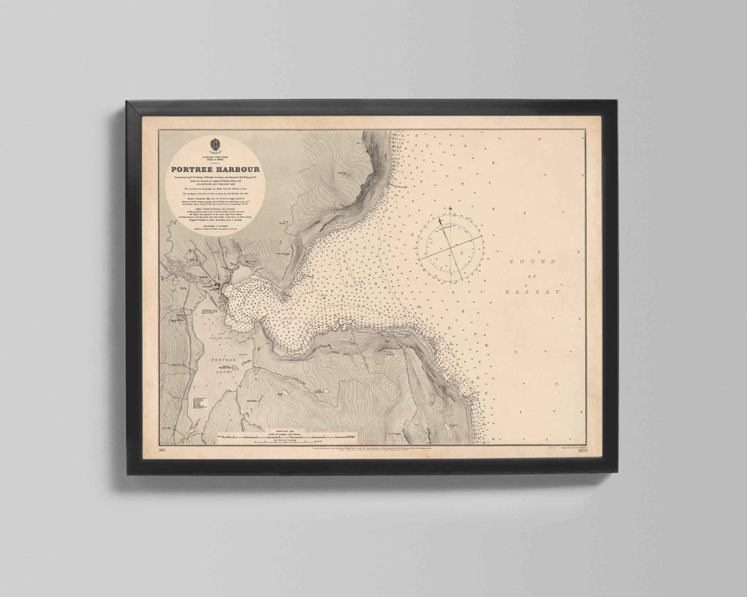 Portree Harbour | Nautical Chart Number 1839 - Etsy