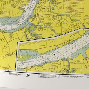 Philadelphia Harbor | Old Map of Philadelphia – antique Nautical Map ...