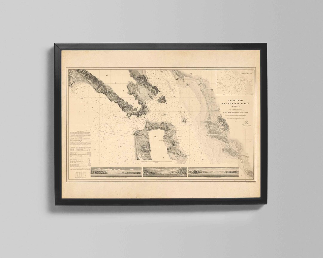 Entrance to San Francisco Bay, California | Nautical Chart Number 621 ...