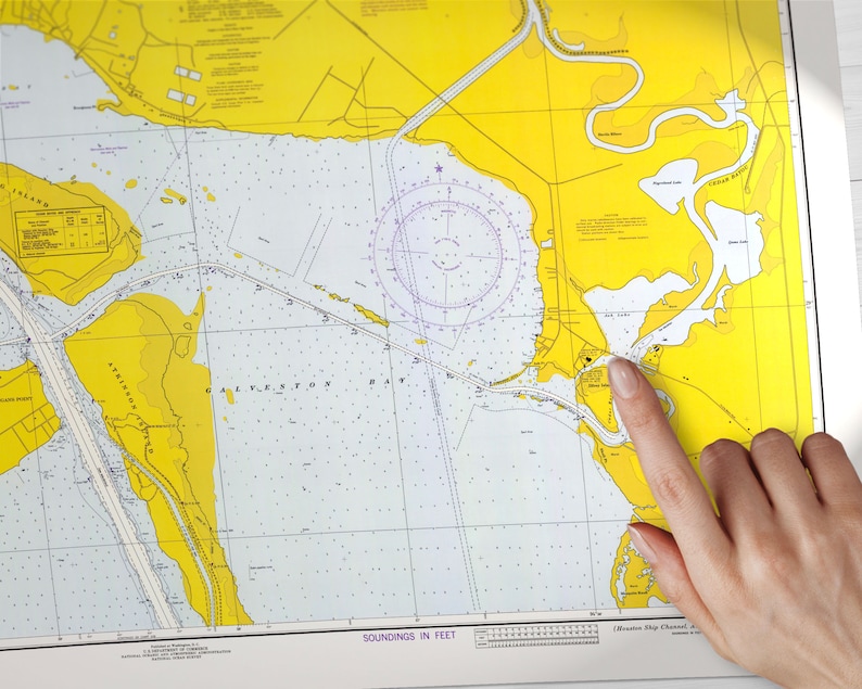 Houston Harbor | Old Map of Houston – print – Houston Port, Texas ...