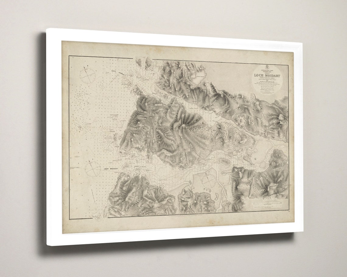 Loch Moidart Vintage Loch Chart Print Old Map of Knoydart - Etsy