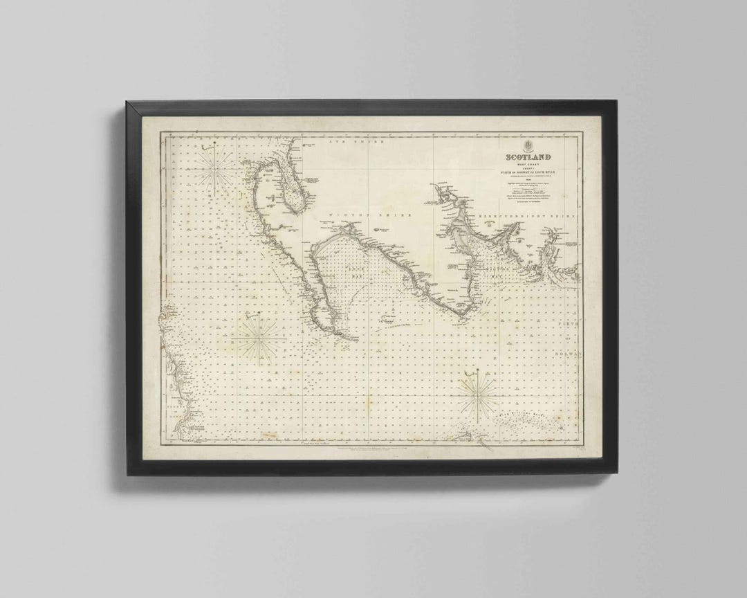 Firth of Solway to Loch Ryan | Nautical Chart Number 1971 - Etsy