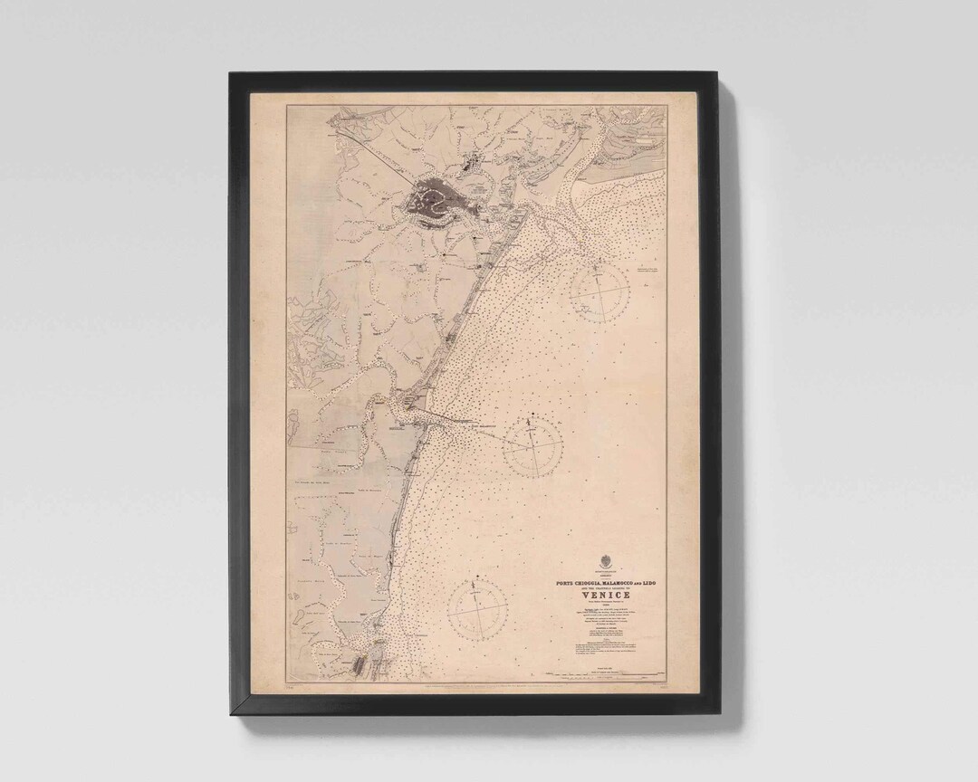 Venice Bay, Triest | Nautical Chart Number 1483 - Etsy