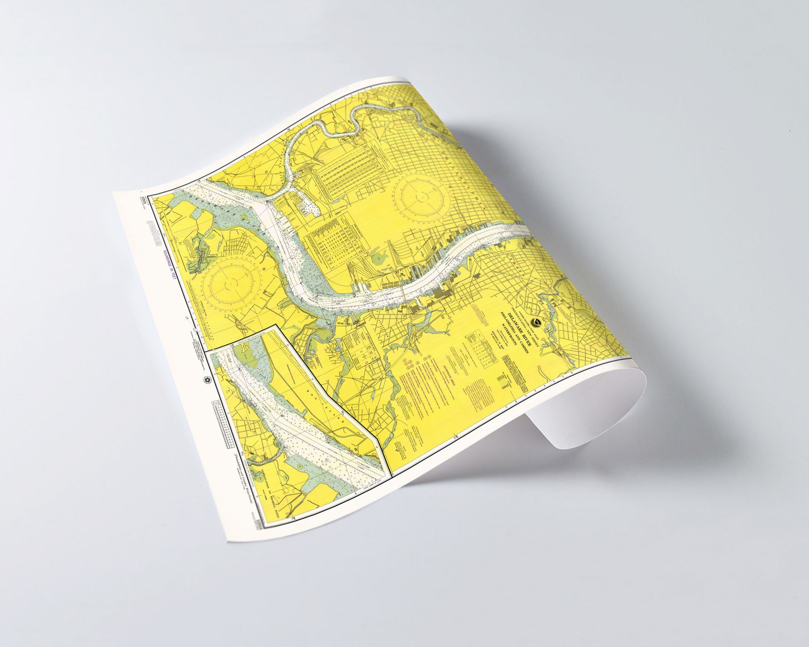 Philadelphia Harbor Old Map of Philadelphia antique - Etsy