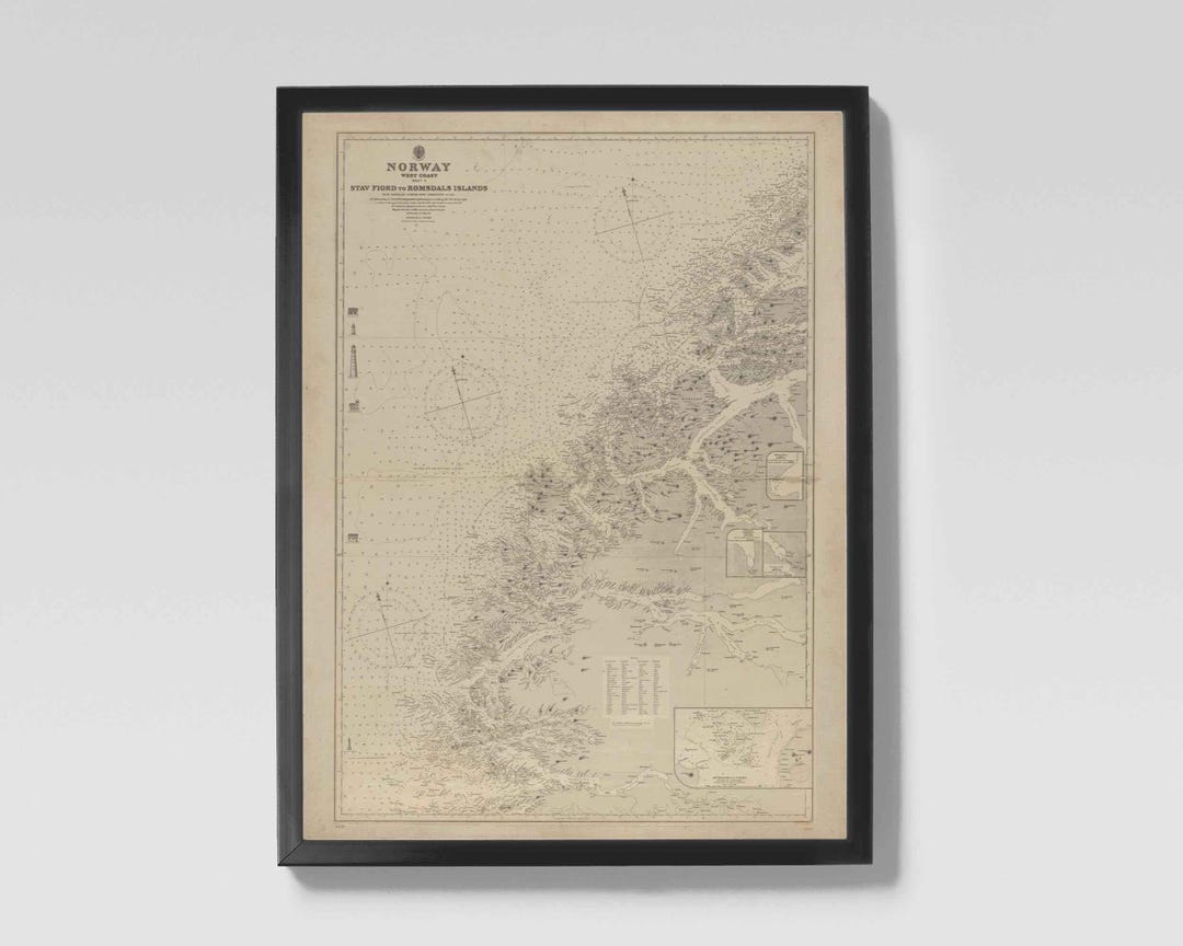 Norway, West Coast : From Norwegian Surveys, With Corrections to 1886 ...