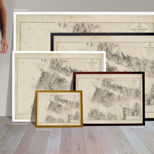 Loch Moidart | Vintage Loch Chart Print | Old Map of Knoydart ...