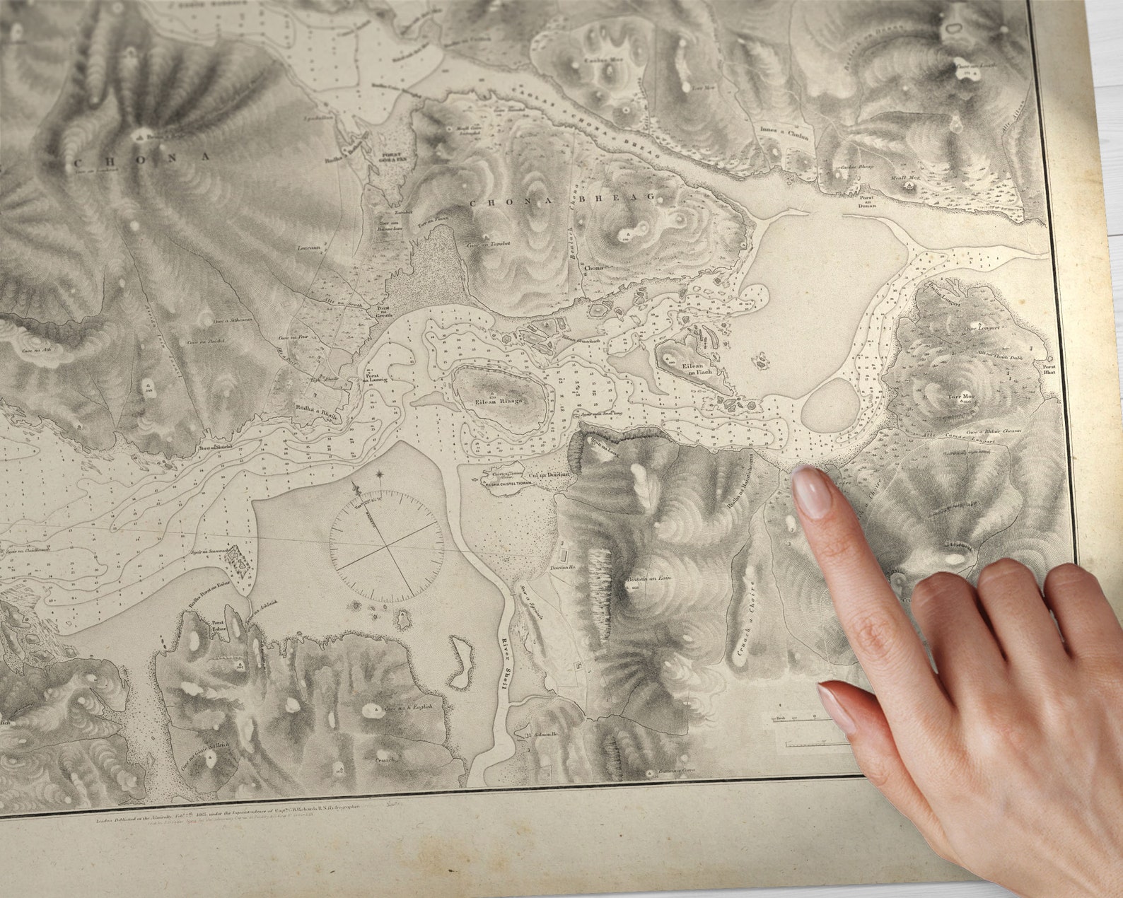 Loch Moidart | Vintage Loch Chart Print | Old Map of Knoydart ...