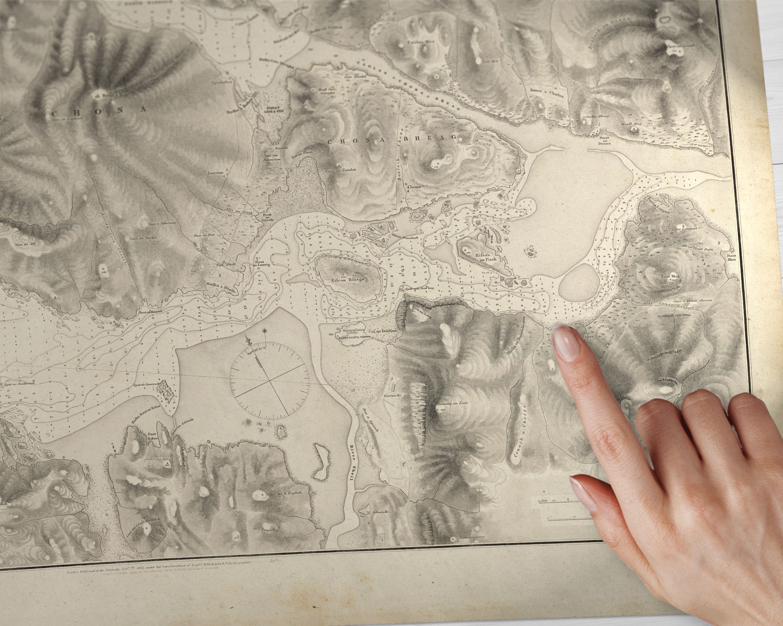 Loch Moidart | Vintage Loch Chart Print | Old Map of Knoydart ...