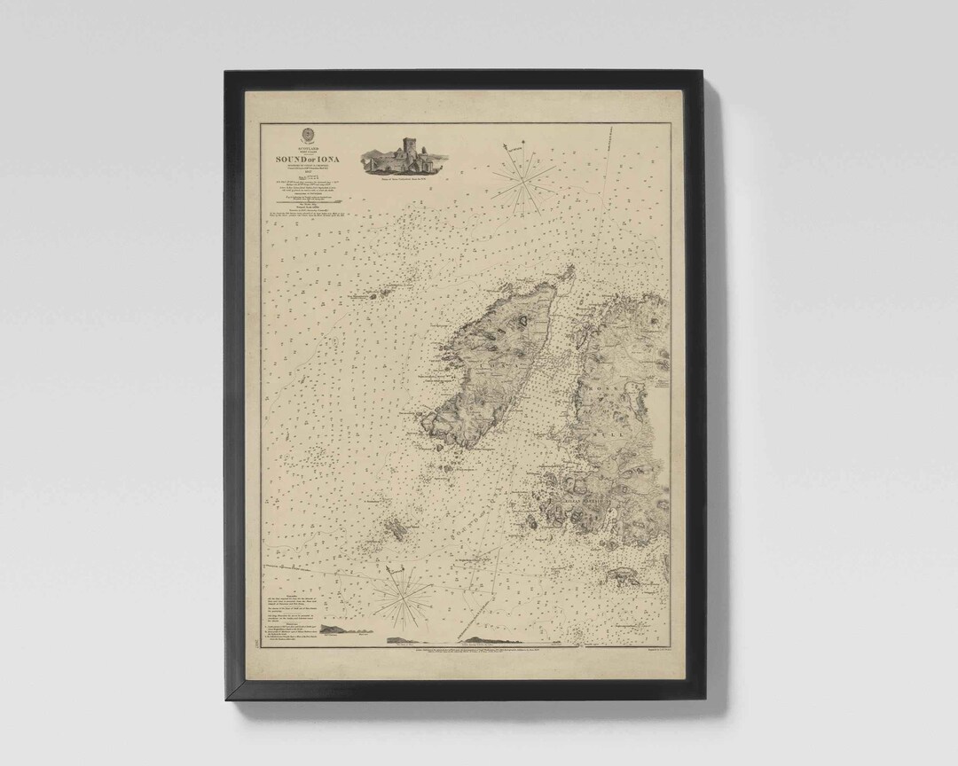 Sound of Iona | Nautical Chart Number 2617 - Etsy UK