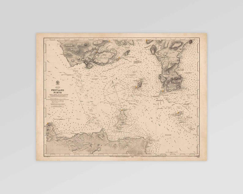 Pentland Firth | Nautical Chart Number 2162 - Etsy UK