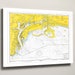 Long Beach Harbor Old Map of Long Beach Nautical Print Harbor ...