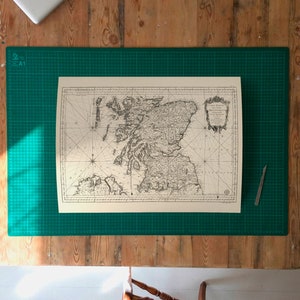 Old Map of Scotland – print – antique Maritime Sea Chart of a ...