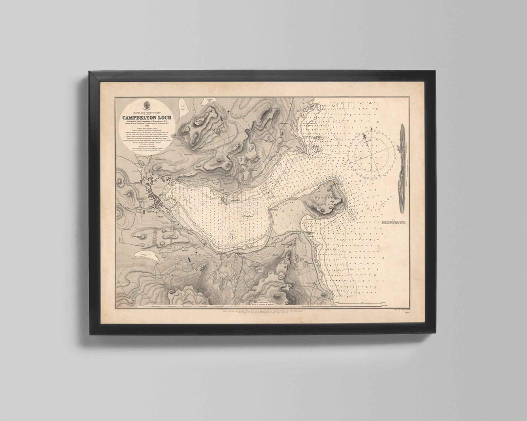 Campbeltown Loch | Nautical Chart Number 1864 - Etsy