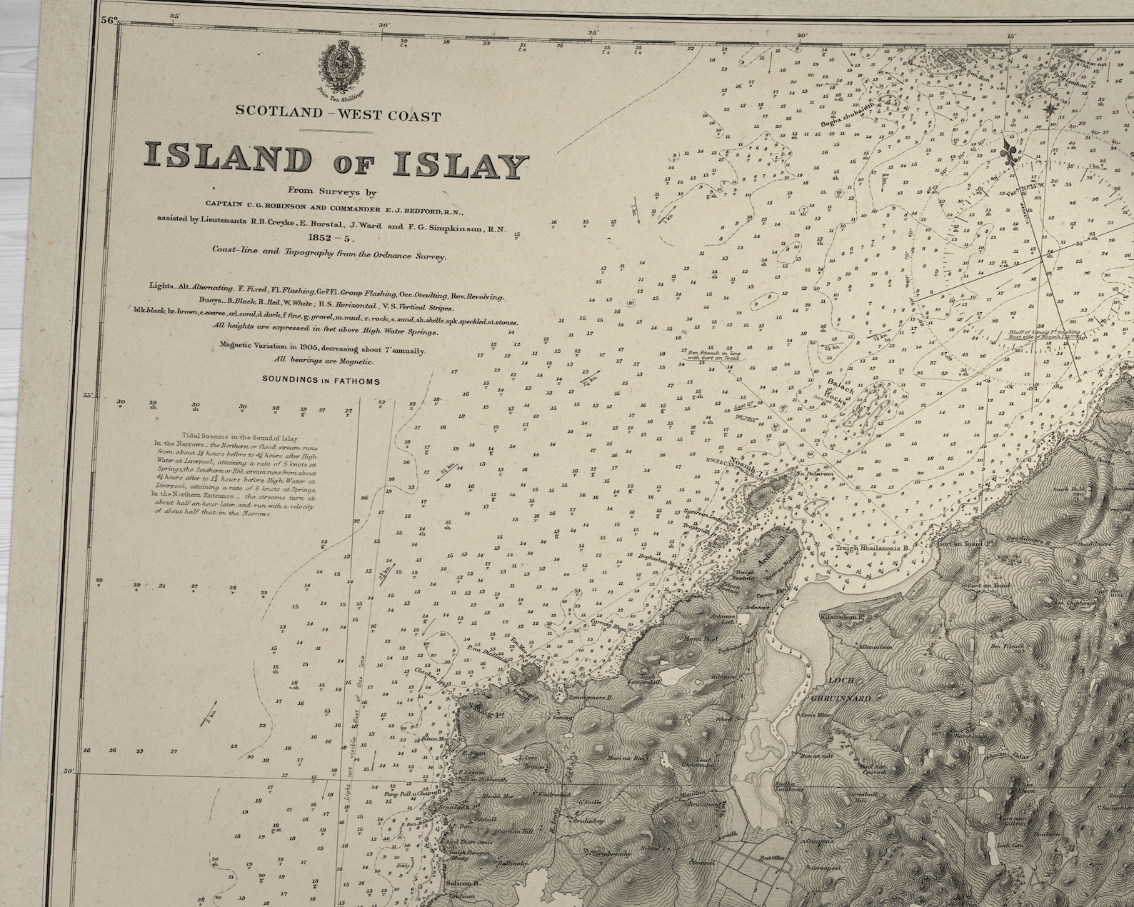 Isle of Islay | Old Map of Islay – Print – west Coast of Scotland ...