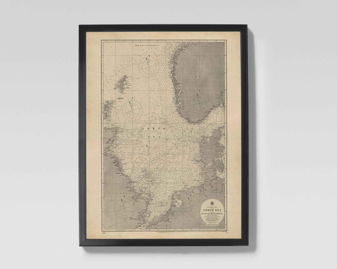The North Sea | Nautical Chart Number 2339 - Etsy