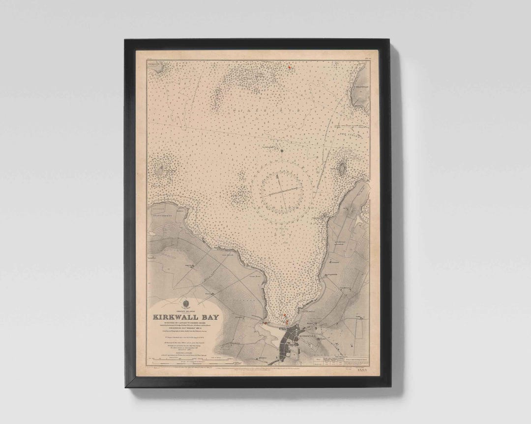 Kirkwall Bay | Nautical Chart Number 1553 - Etsy