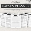 Kaizen Printable Goal-setting Planner - Japanese Planner for ...