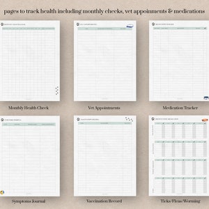 Dog Care Planner Printable, Pet Organizer, Puppy Planner, Dog Health ...