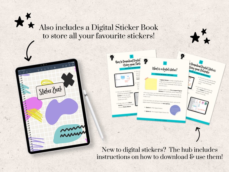 The Digital Sticker Hub Digital Stickers Digital Planner - Etsy