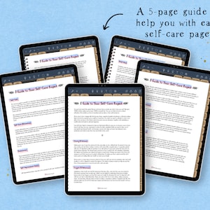 Digital Self-care Project, Vertical Edition, Self-love Planner, Mental ...