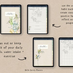 Digital Yearly Planner, Undated Planner, Daily, Weekly, Monthly Planner ...