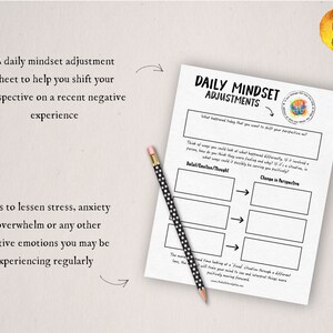 The Printable Mindset Planner and Workbook, Mindset Shift, Perspective ...