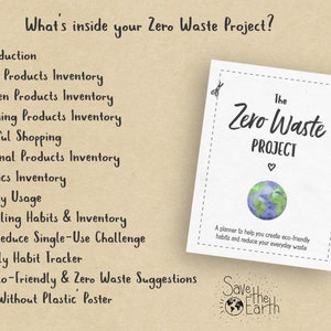 The Printable Zero Waste Project, Conscious Living Journal, Reduce ...