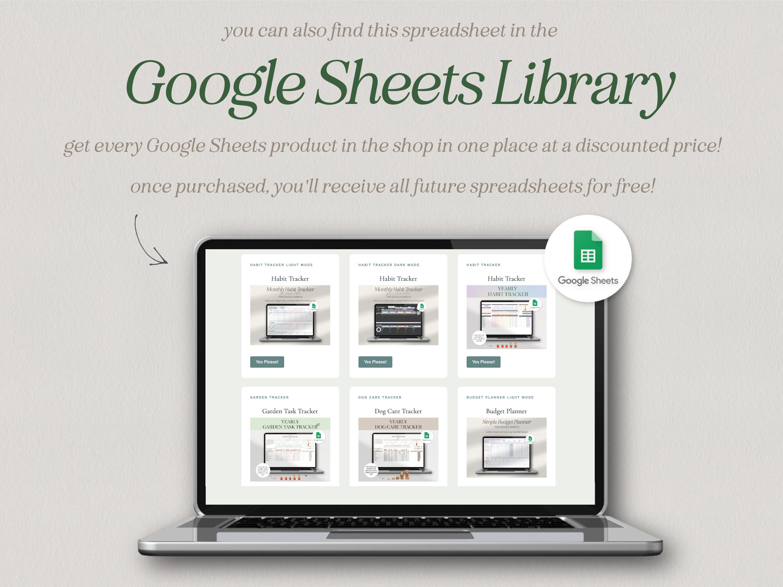Google Sheets Symptom Tracker, Daily Symptom Tracker, Symptom ...