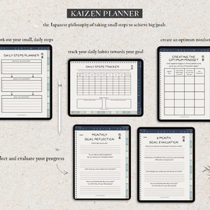 The Digital Japanese Planner Bundle, Ikigai Planner, Kaizen Goal ...