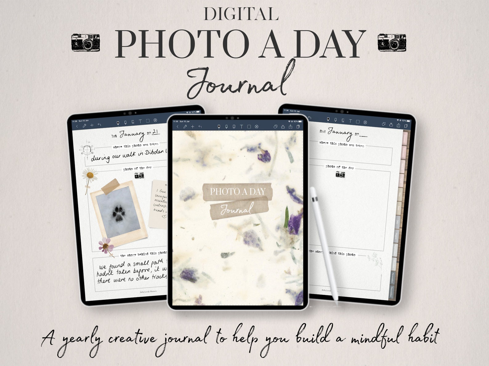Digital Photo a Day Journal Daily Photo Project 365 Day | Etsy UK