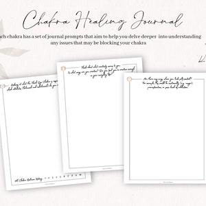 Yoga Chakra Healing Journal Printable, Spiritual Journal, Wellness ...