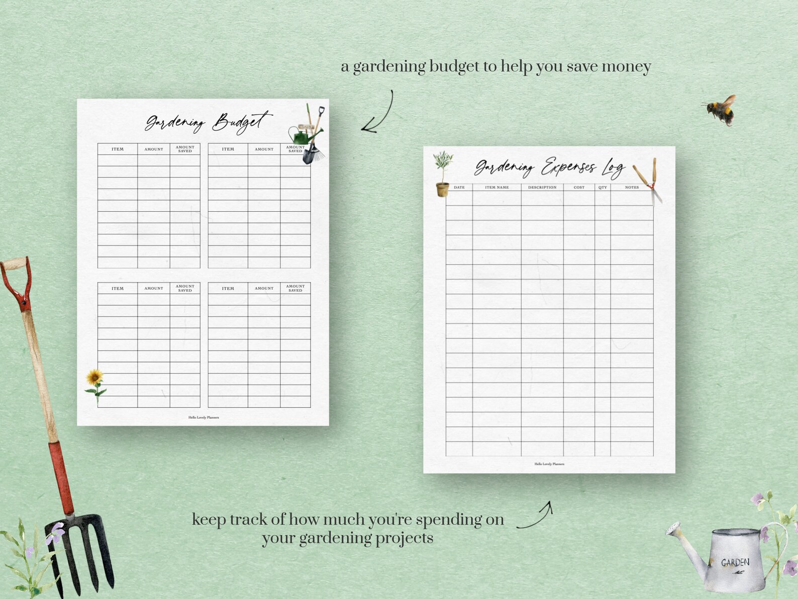 Gardening Planner Printable, Garden Planner, Garden Journal Planner ...
