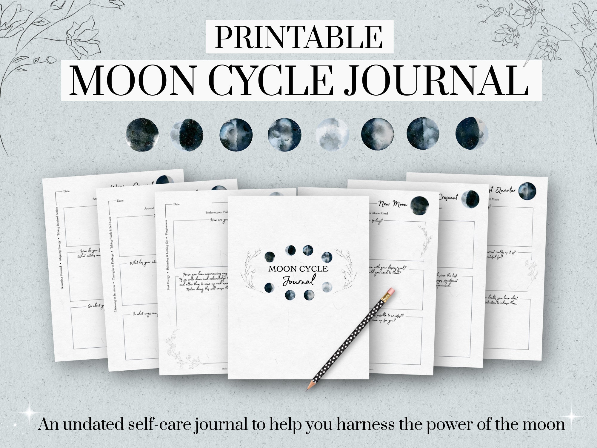 Printable Moon Cycle Journal Moon Phase Manifestation Law of - Etsy Canada