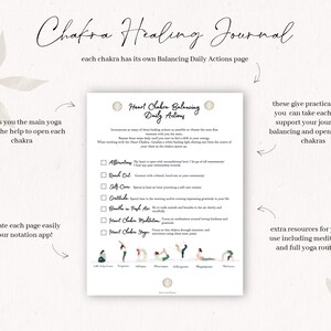 Yoga Chakra Healing Journal Printable, Spiritual Journal, Wellness ...
