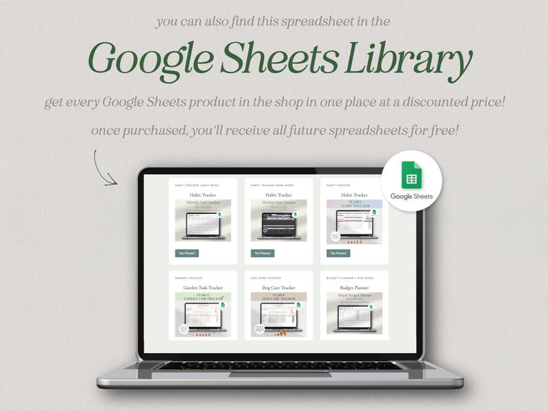 Google Sheets Reading Tracker, Reading Journal Spreadsheet, Reading ...