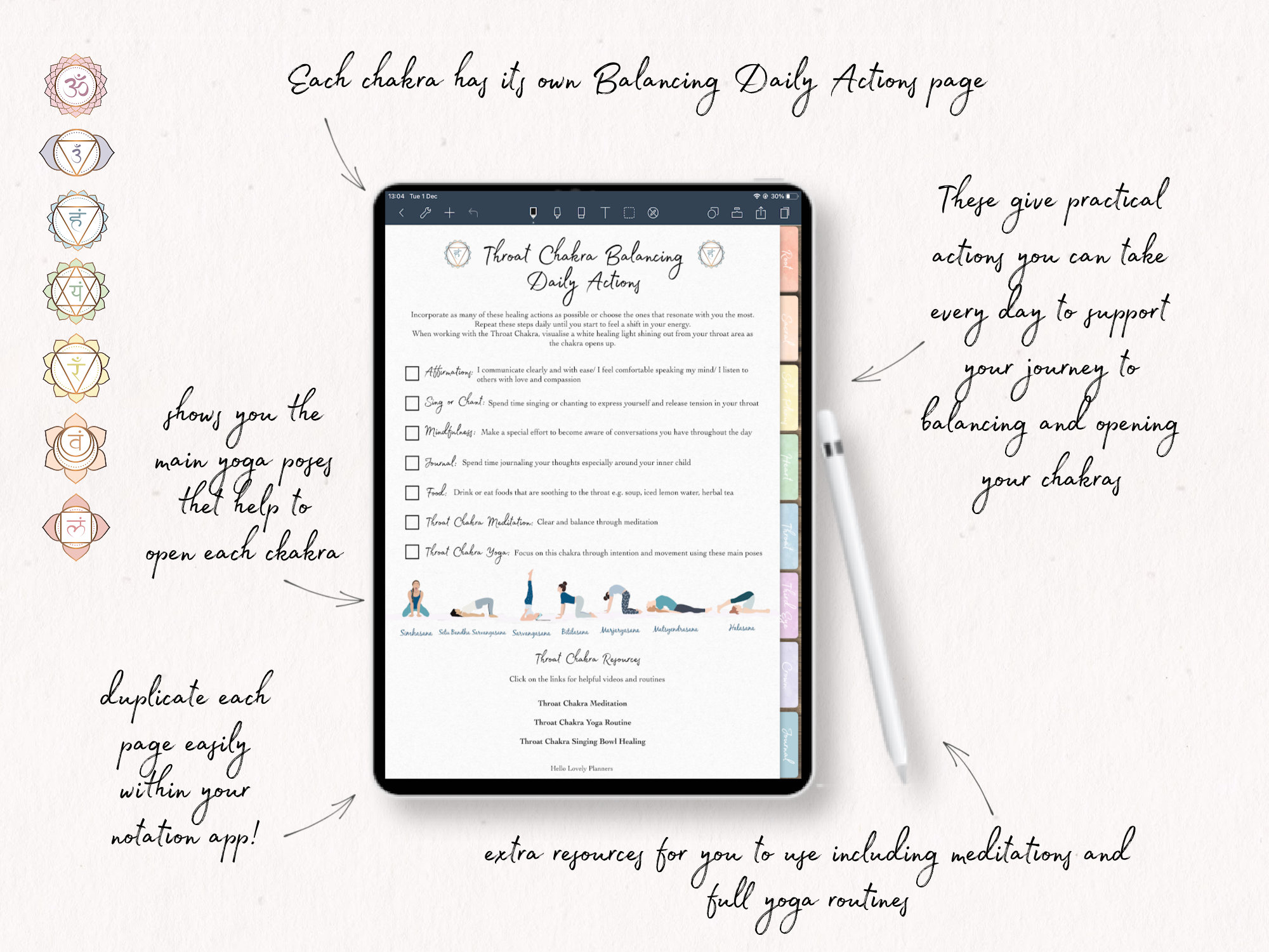 Digital Chakra Healing Journal Spiritual Journal Self-care - Etsy