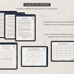 The Digital Japanese Planner Bundle, Ikigai Planner, Kaizen Goal ...