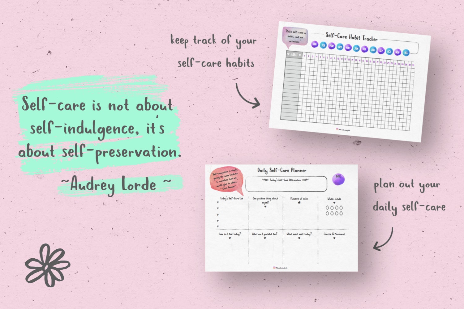 The Printable Self-Care Project Gratitude Self-Love | Etsy