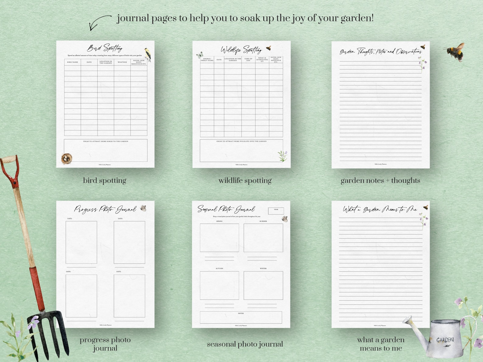 Gardening Planner Printable, Garden Planner, Garden Journal Planner ...