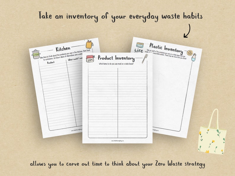 The Printable Zero Waste Project, Conscious Living Journal, Reduce ...