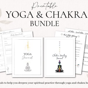 Yoga Chakra Healing Journal Printable, Spiritual Journal, Wellness ...
